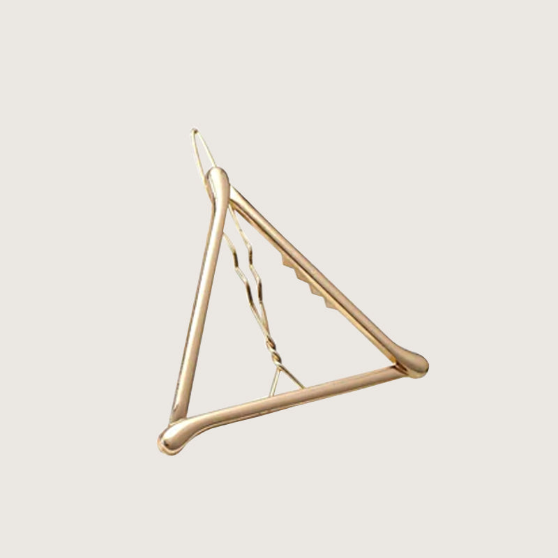 Amalia Gold Triangle Hairclip – Olive & Claire